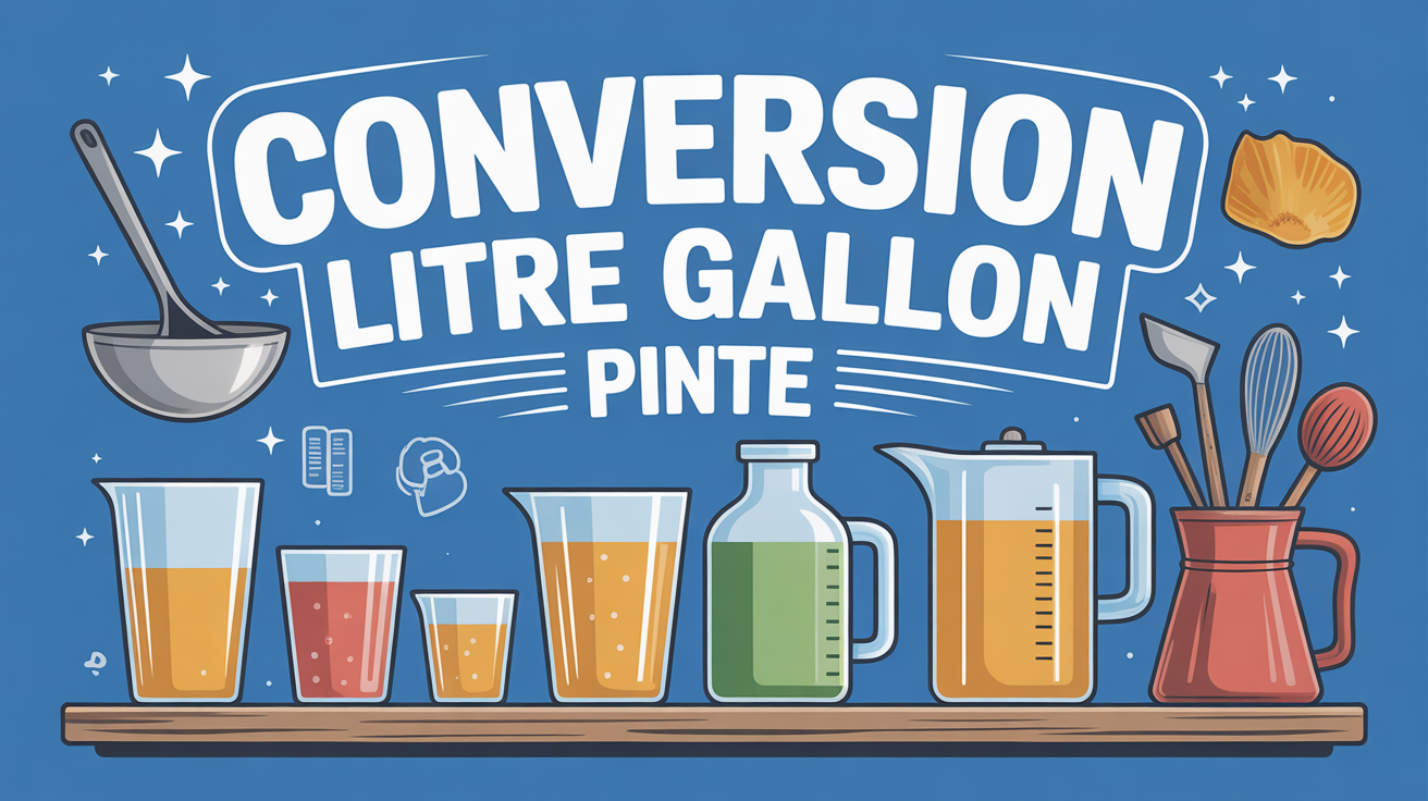 Tableau de conversion litre : toutes les équivalences utiles
